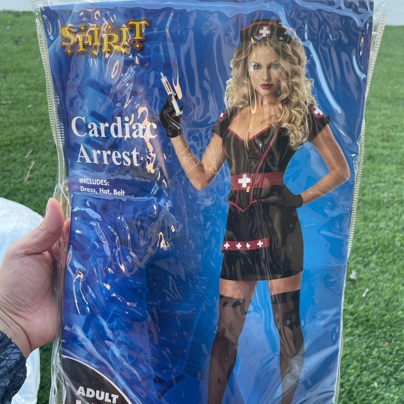 Spirit | Dresses | Spirit Nurse Costume With Red And Black Accents ...